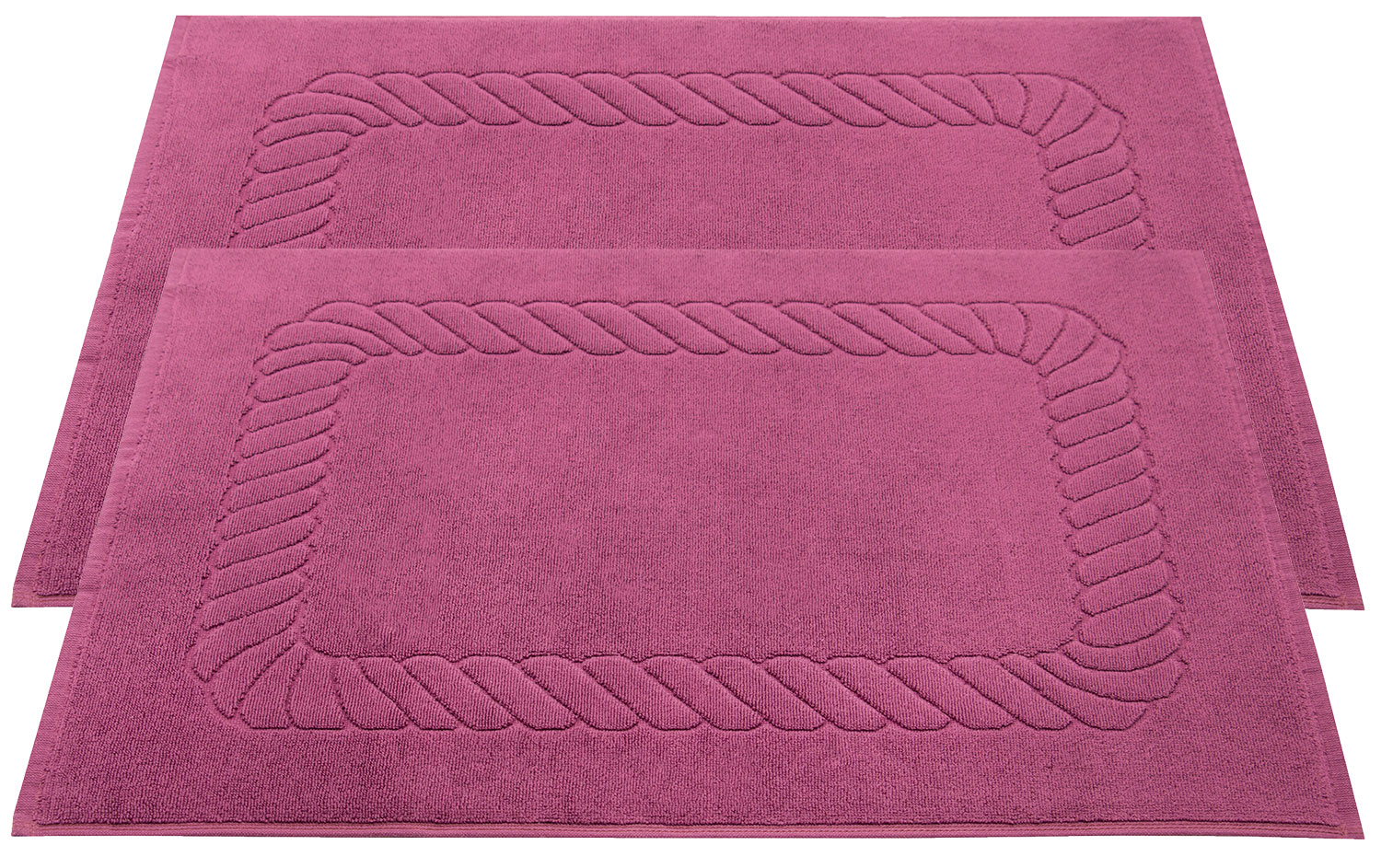 2er Set Duschvorleger Badematte Badvorleger Badteppich 50x70 cm 100% ...