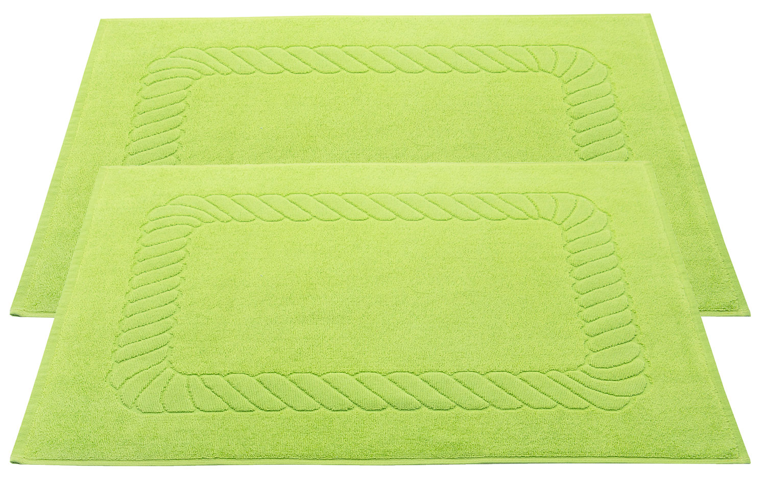 2er Set Duschvorleger Badematte Badvorleger Badteppich 50x70 cm 100% ...