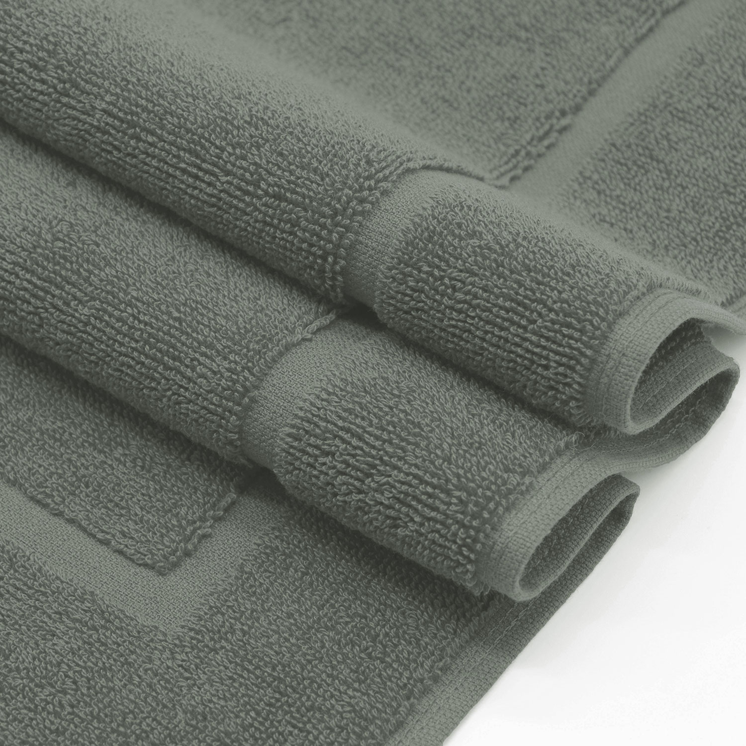 2er Set Badematten Badvorleger Badteppich Duschvorleger 50x70 cm 100% ...