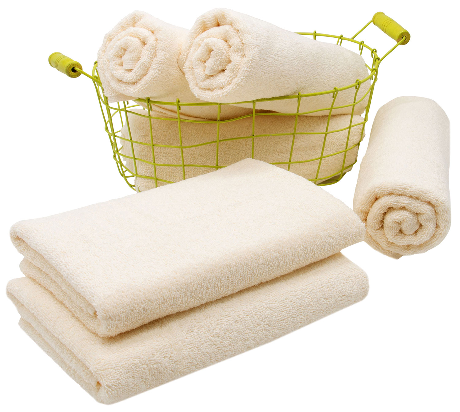 6er Set Handtücher Handtuchset Frottierhandtücher 50x100 cm 100% ...